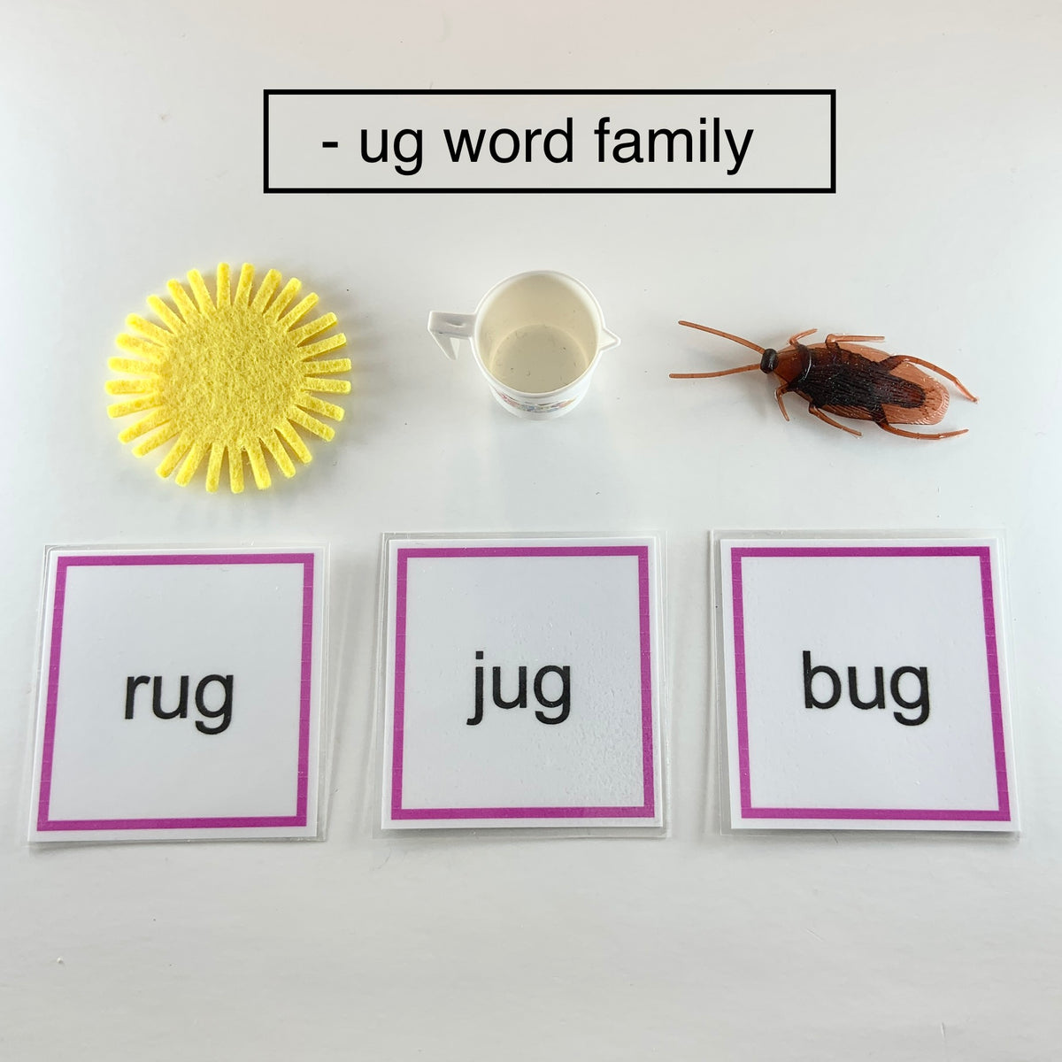 Montessori Phonics Pink Series Word Family Object Box – A A Montessori ...