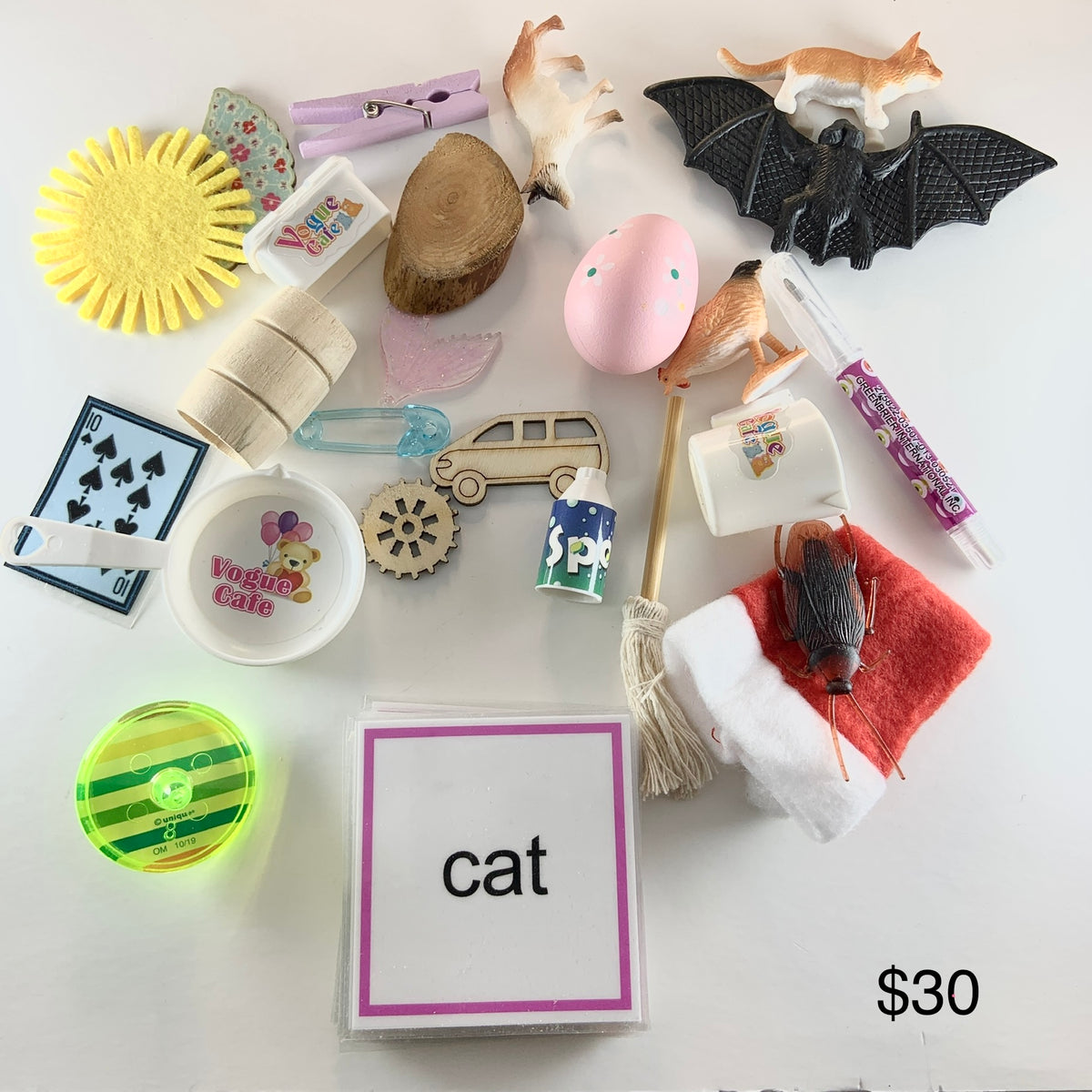 Pink Series Word Family Object Box – A A Montessori Materials