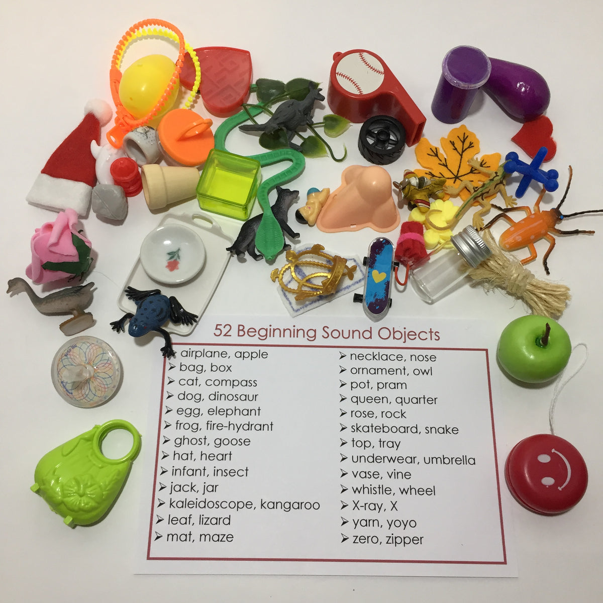 52 Montessori Beginning Sound Objects – A A Montessori Materials